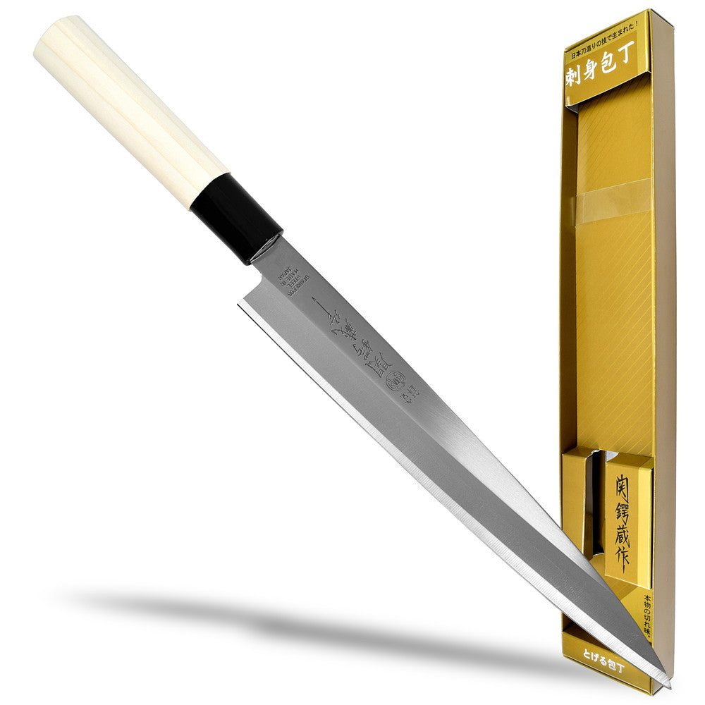 Seki Japan TSUBAZO Yanagiba Knife Japanese Sushi Chef Knife, Stainless ...